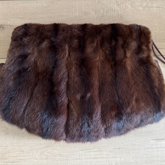 Accessories | Vintage Brown Mink Fur Hand Muff Classic Winter Accessory ...